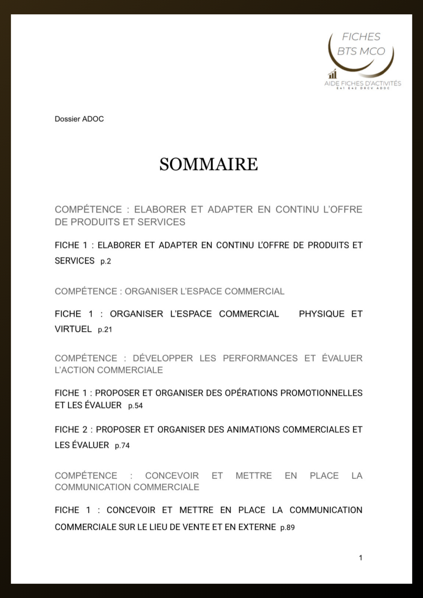FICHES BTS MCO - Comment rédiger son compte rendu d'activités en ADOC? – FICHES BTS MCO : AIDE ...